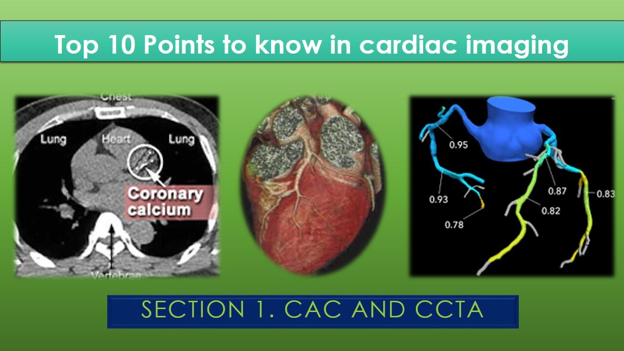 Top 10 messages from cardiac imaging: CAC and CCTA