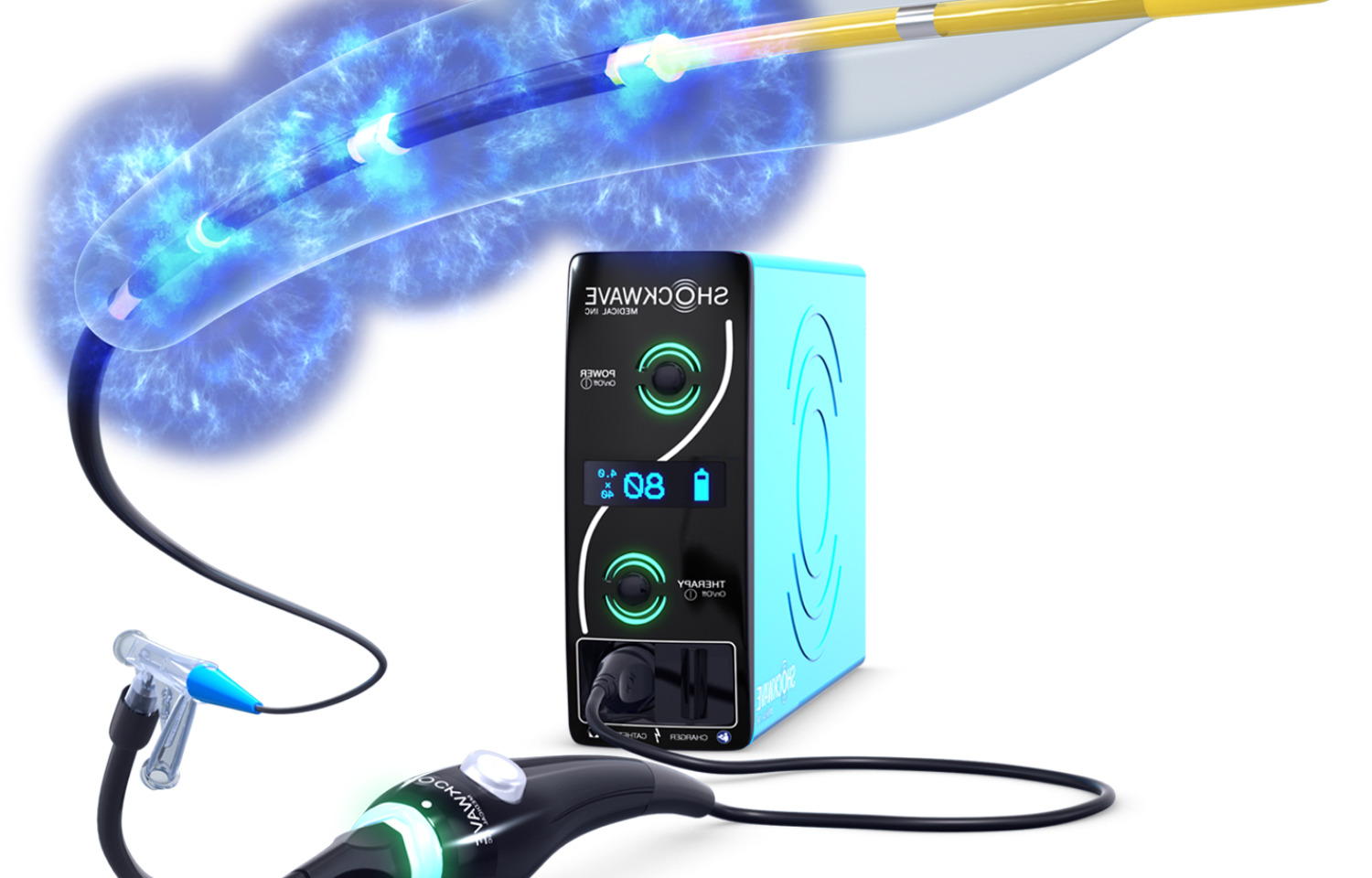 In a first, successful IVL angioplasty conducted on 63-year-old patient ...