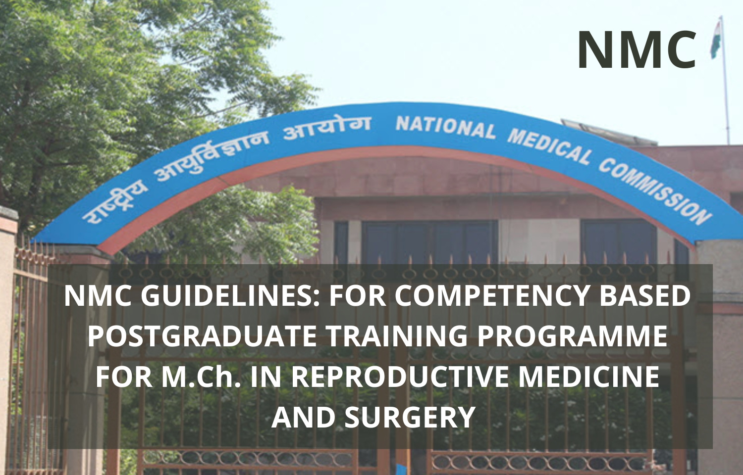 NMC Guidelines For Competency Based Training Programme For MCh In ...