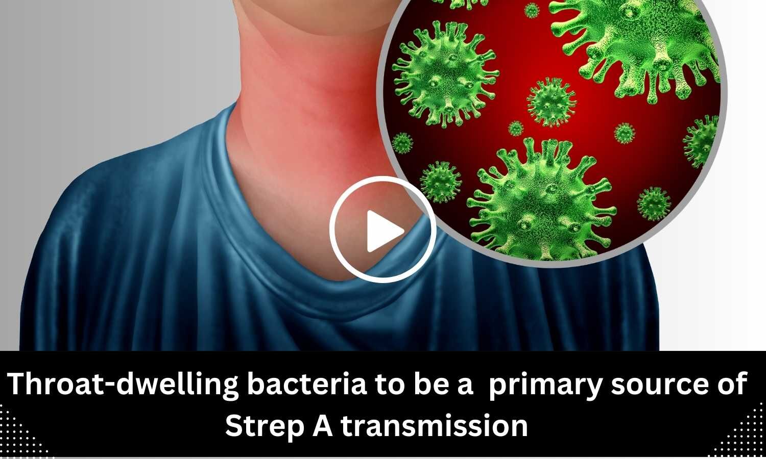 Throat-dwelling bacteria to be a primary source of Strep A transmission
