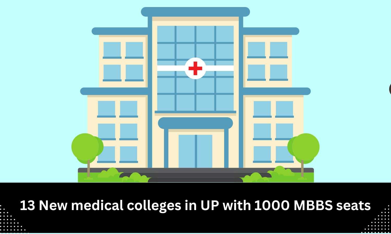 UP: 13 new medical colleges with 1000 MBBS seats to admit students this ...