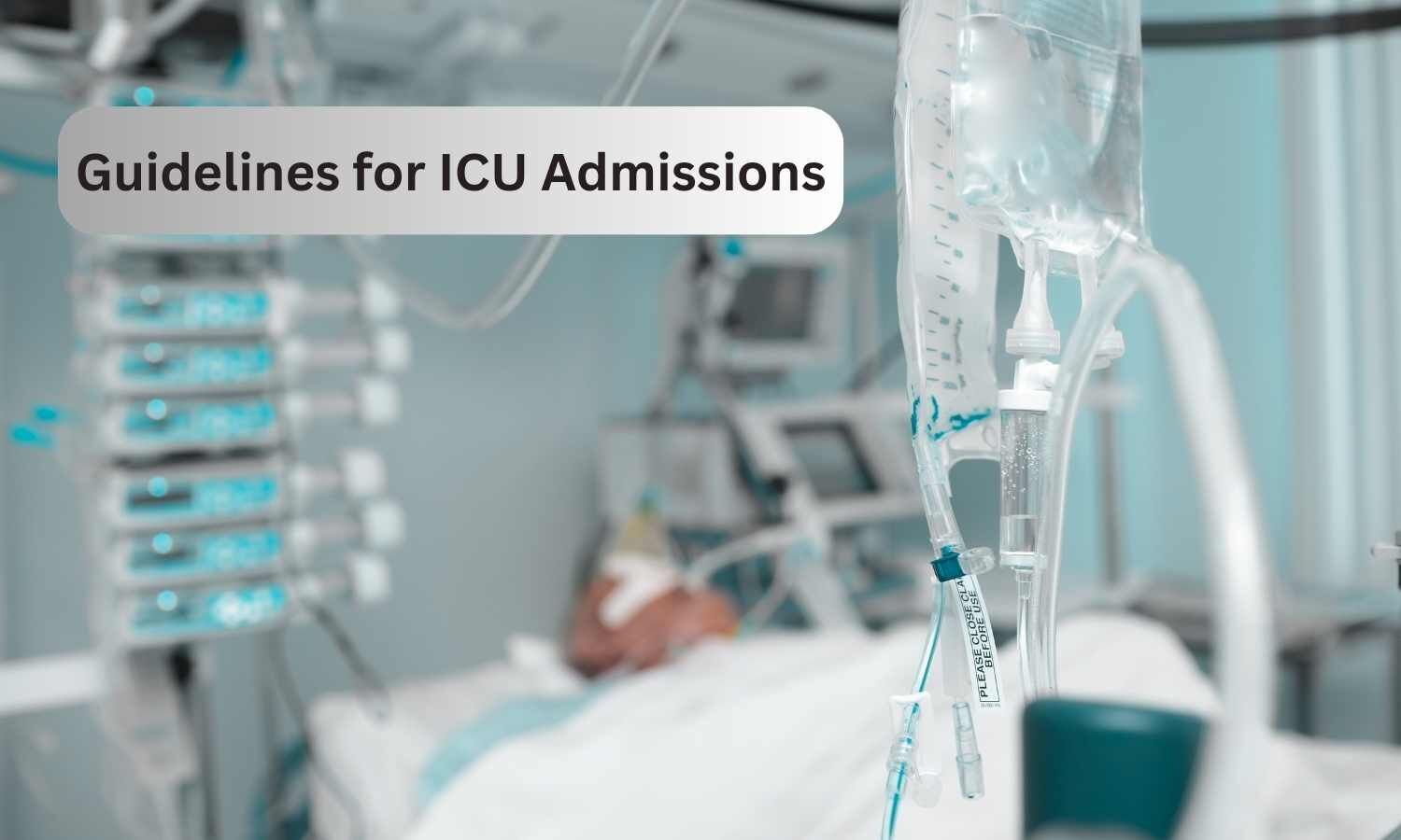 Hospitals cannot admit critically ill patients in ICU without consent ...