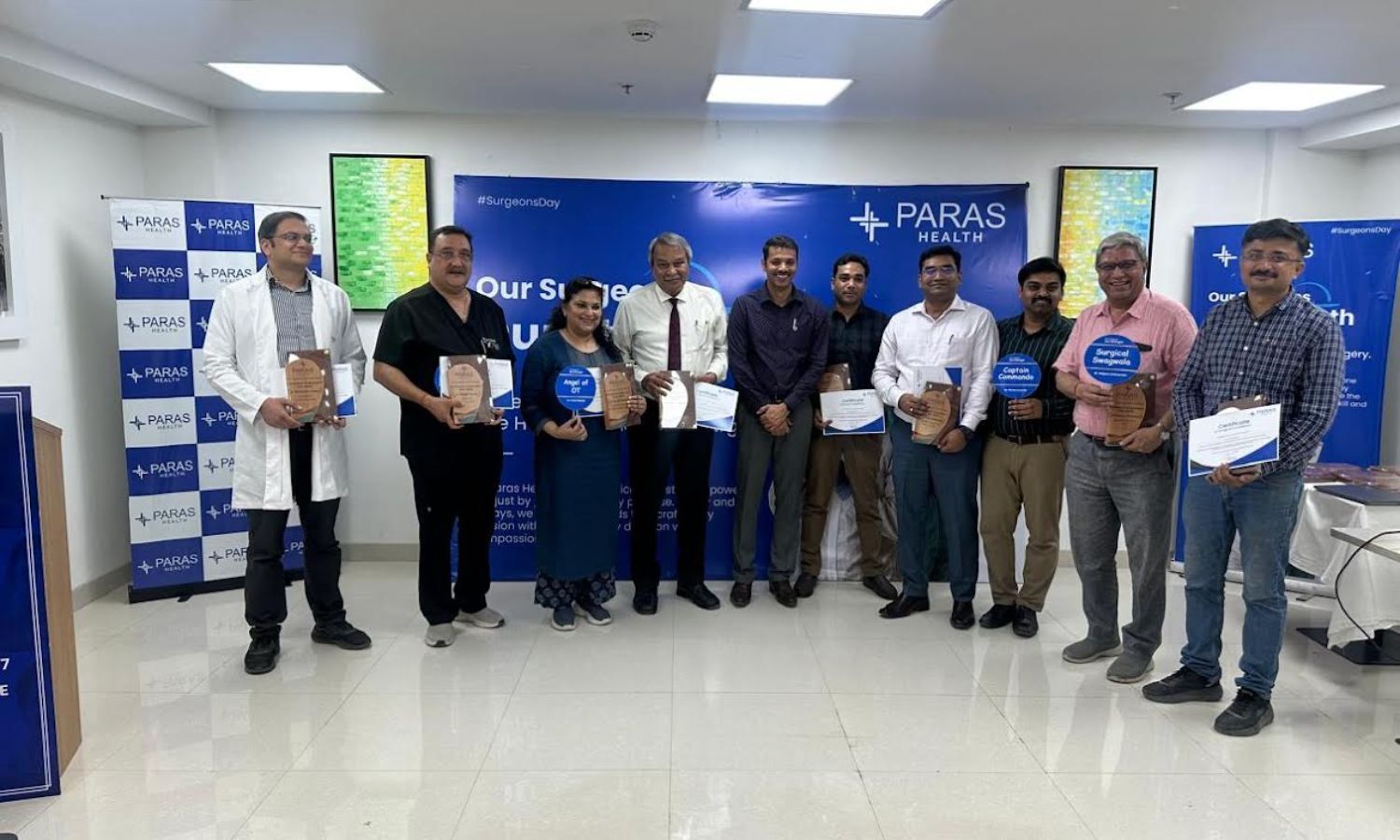 Paras Health Celebrates National Surgeons Day with Heartfelt Tributes