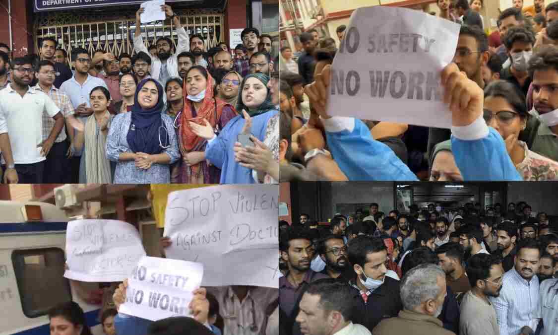 GMC Srinagar PG Medico Assault: Colleagues stage Protest, demand strict ...