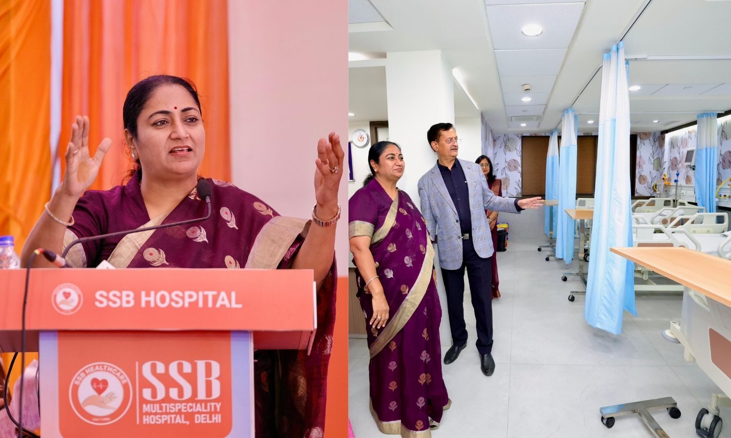 CM Rekha Gupta inaugurates SSB Multispeciality Hospital in Kailash Colony